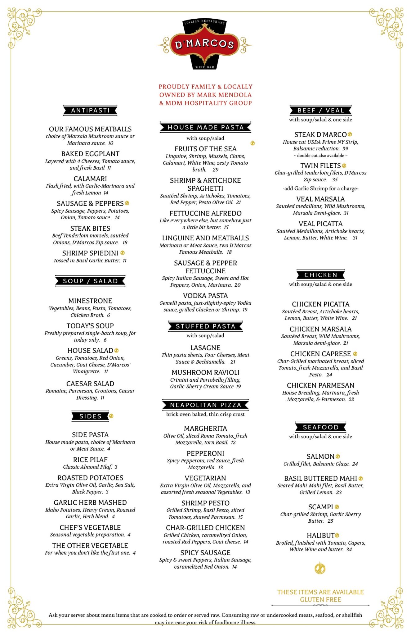 Menus D Marcos Italian Restaurant And Wine Bar menus-d-marcos-italian-restaurant-and-wine-bar